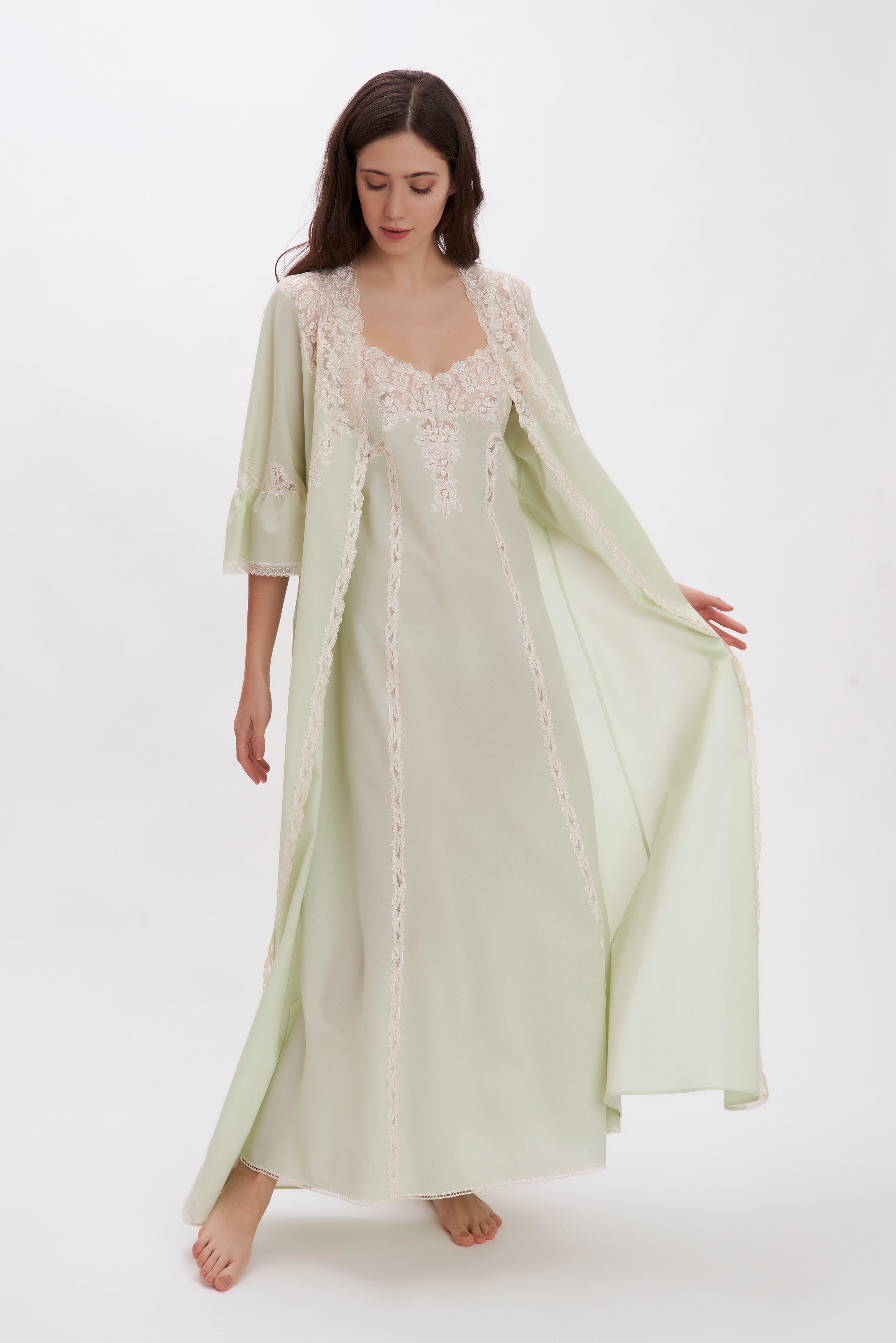 Astrea - Mussola Cotton Robe – Flora Lastraioli Shop Online